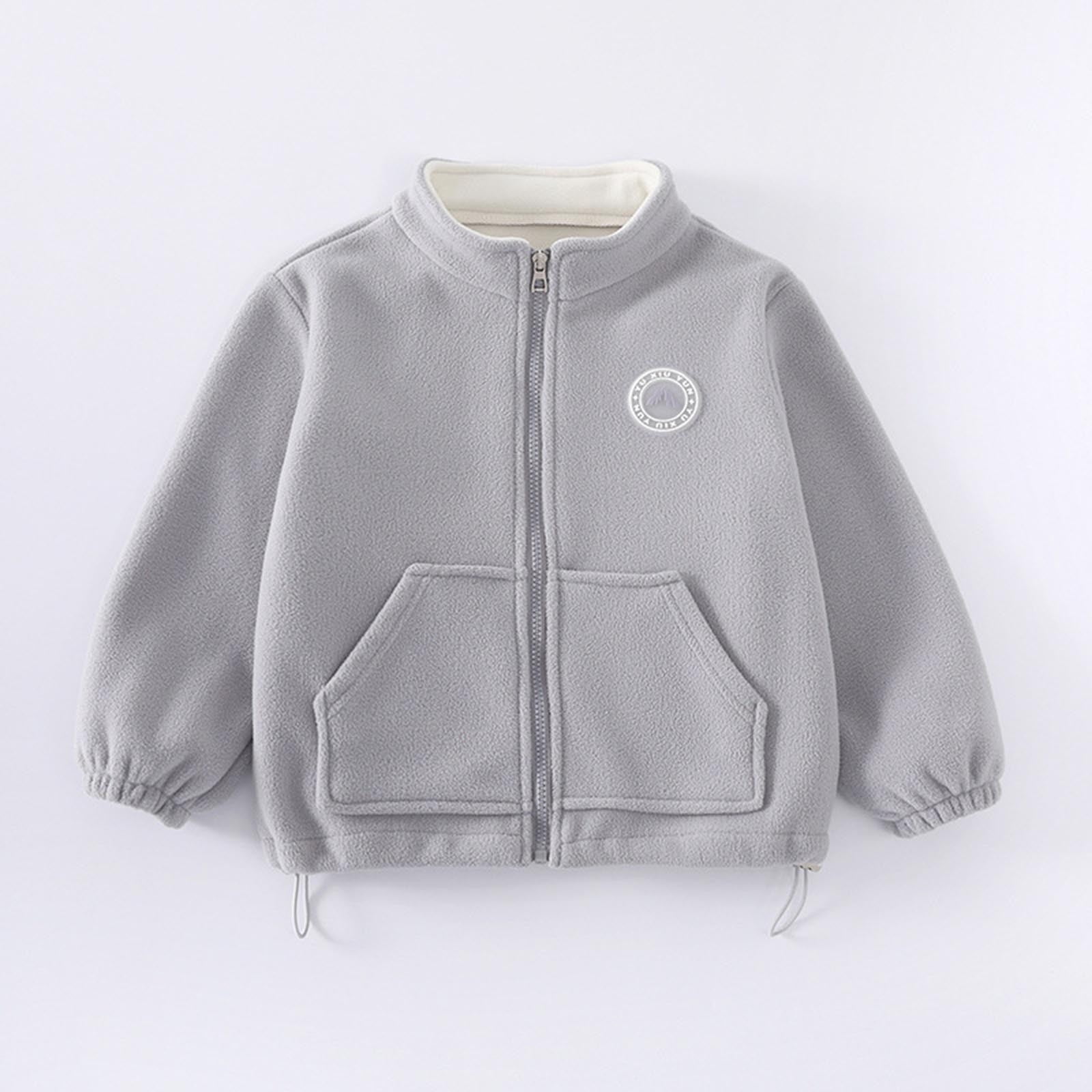 Cowsor Toddler Fleece Jacket Kids Lightweight Outerwear Boys Girls Long ...
