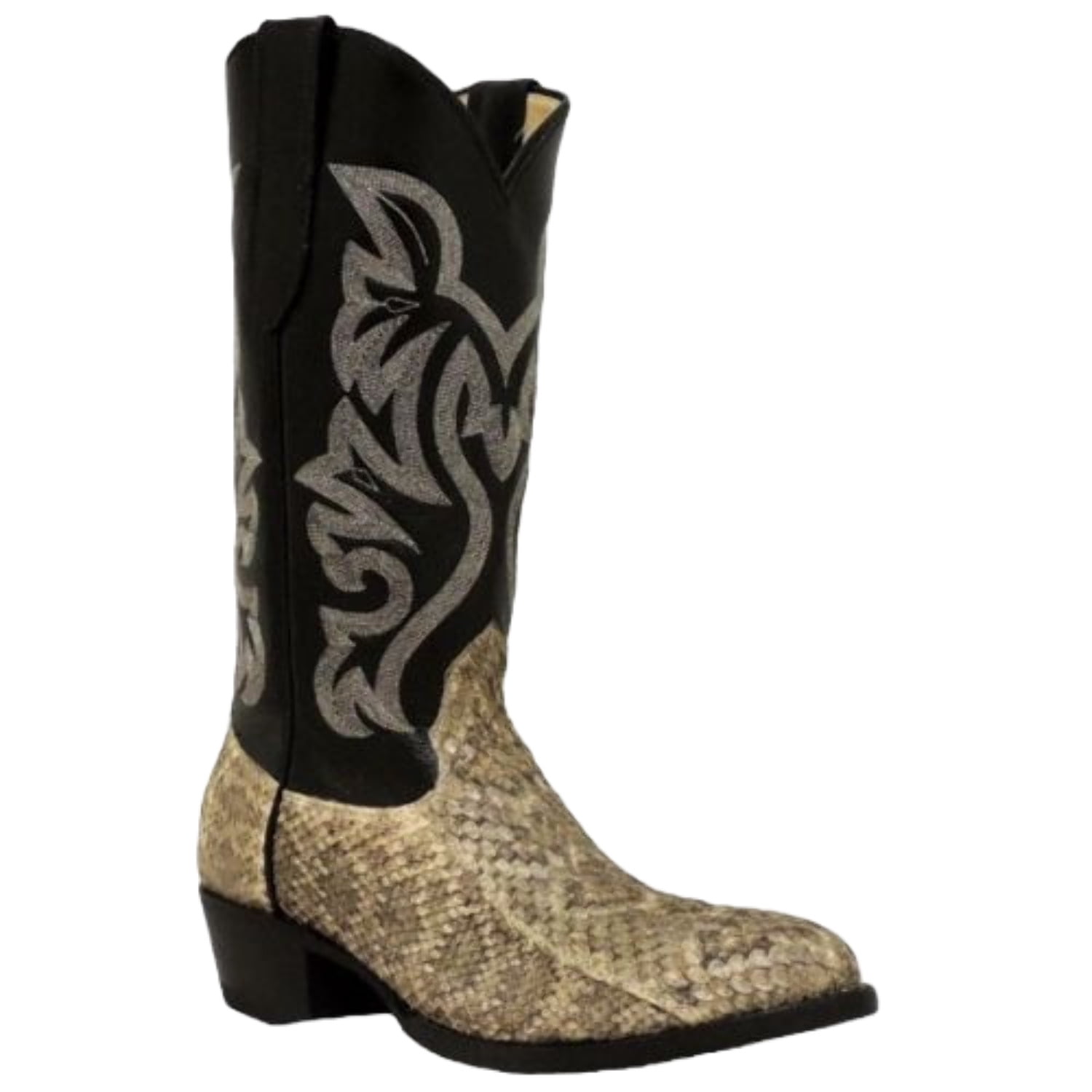 Cowtown Men’s Rattlesnake Leather Western Boot W715 - Walmart.com