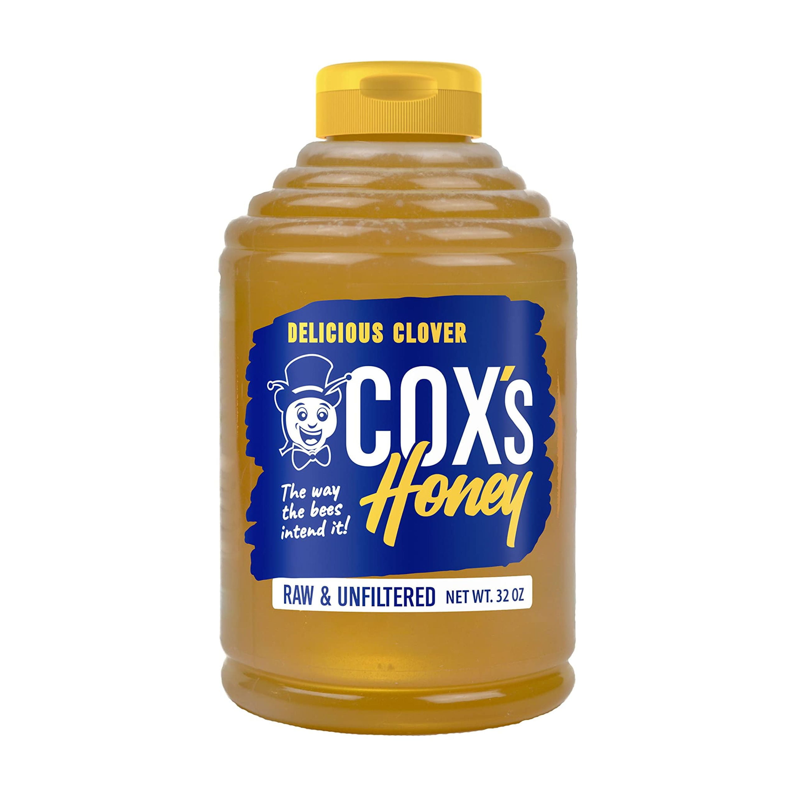 Cox's Honey 100% Pure, GGA1 Raw Unfiltered Clover Honey, Rich in ...