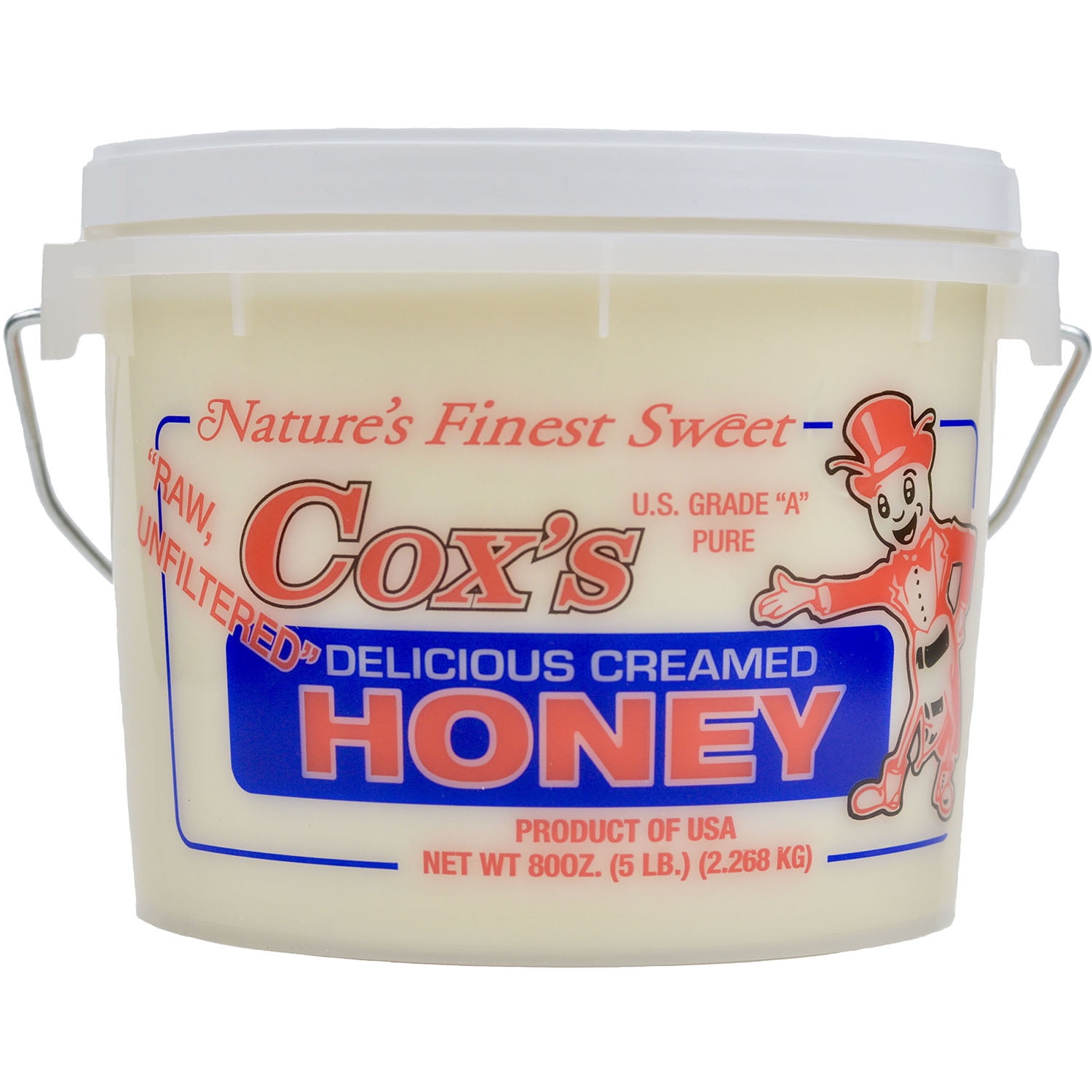 Cox's Honey 80 oz Creamed Honey Pail - Walmart.com