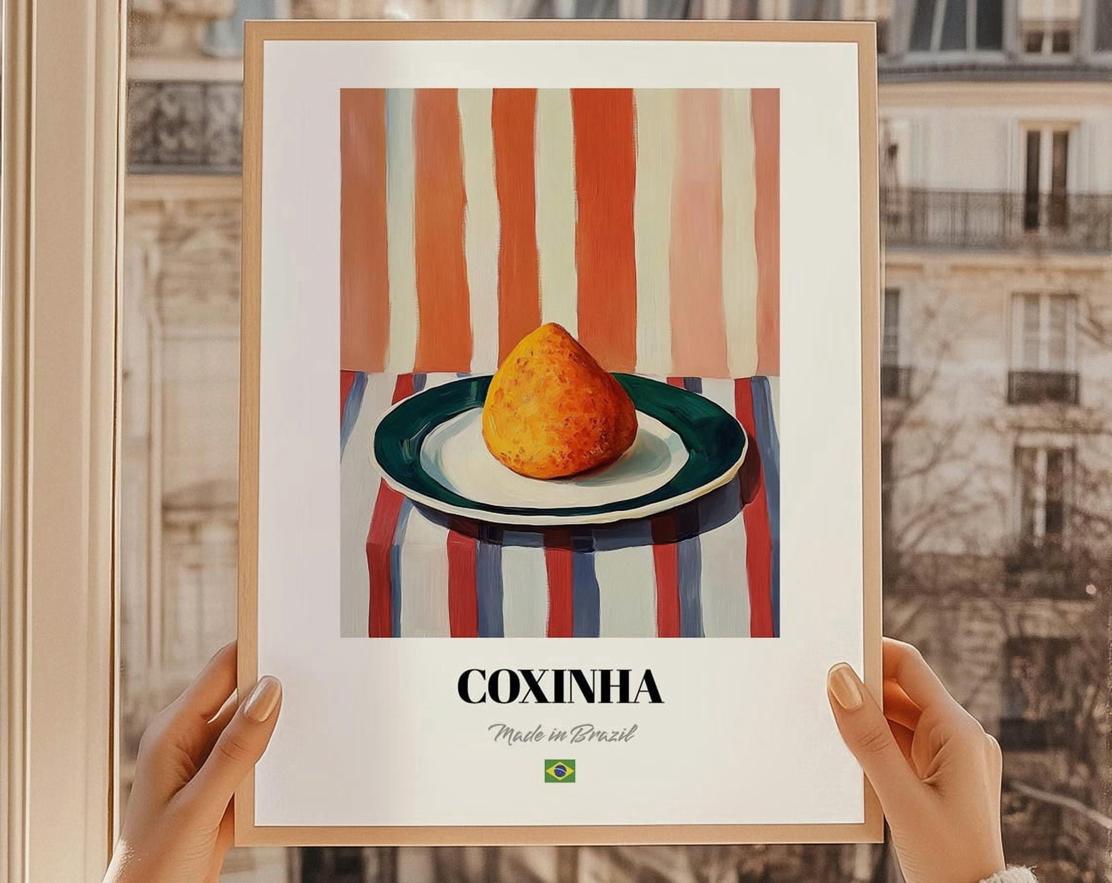 Coxinha Art Print, Brazilian Cuisine Poster, Unframed Paper Poster ...