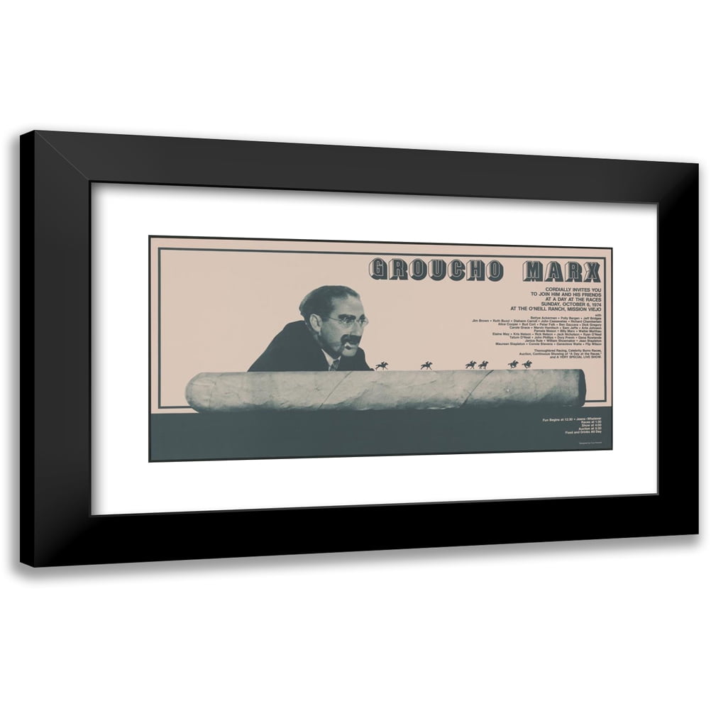 Coy Howard 18x11 Black Modern Framed Museum Art Print Titled - Groucho ...