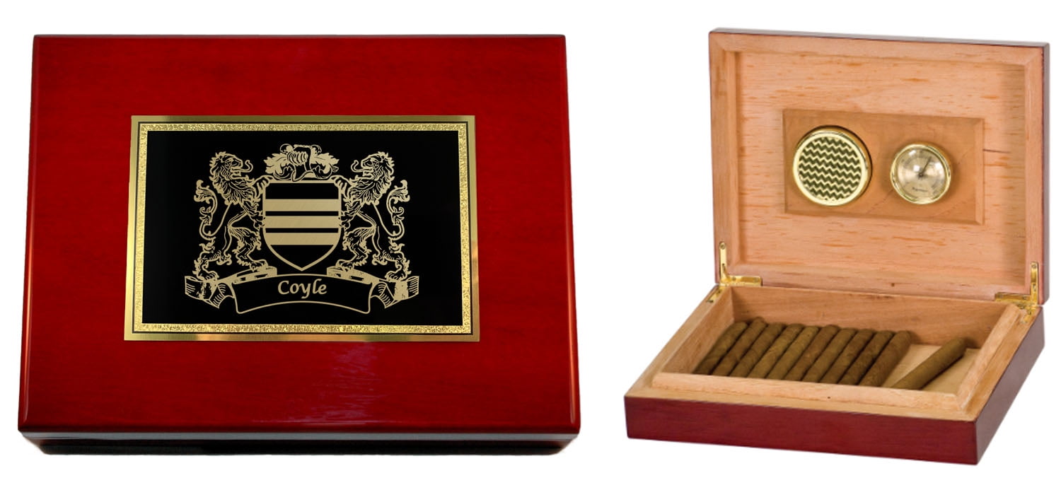 Coyle Irish Coat of Arms Humidor - Walmart.com
