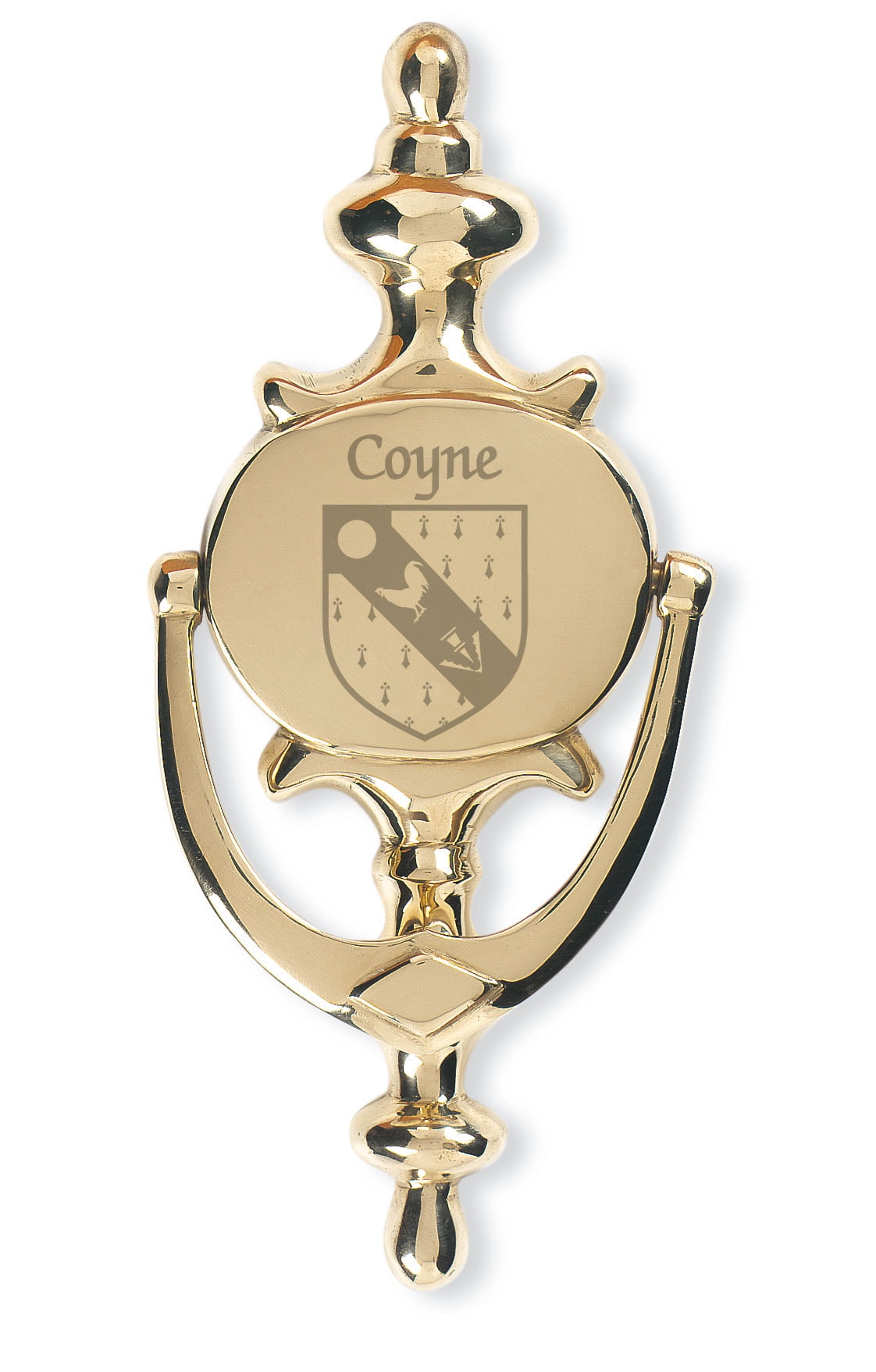 Coyne Irish Coat of Arms Brass Door Knocker - Walmart.com