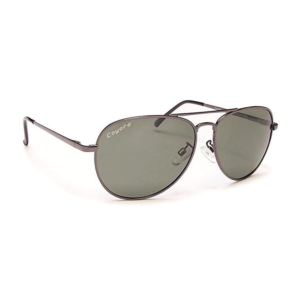 Coyote Classic Ii Polarized Aviator Gunmetal/G15 Sunglasses - Walmart.com