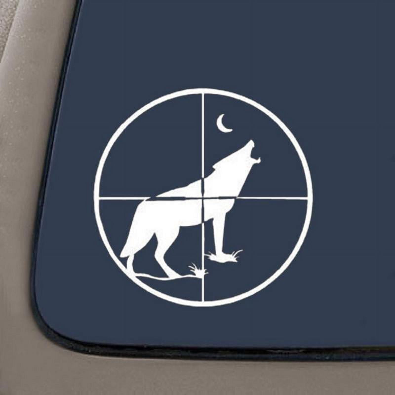 Coyote Hunting Decal | 5.5-Inches | White Vinyl Decal | Car Truck Van ...
