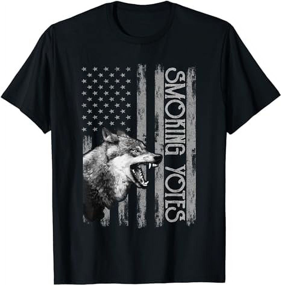 Coyote Hunting USA Apparel, American Flag Hunter US Men T-Shirt ...
