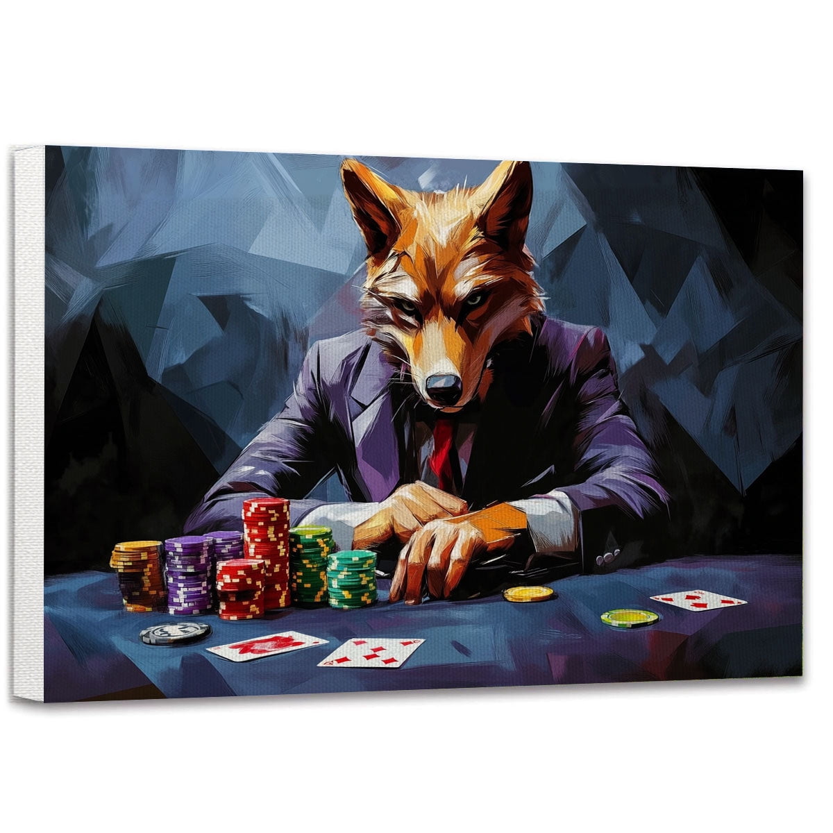 Coyote Playing Poker Poster Wall Art Poster Wall Decor Aesthetic ...