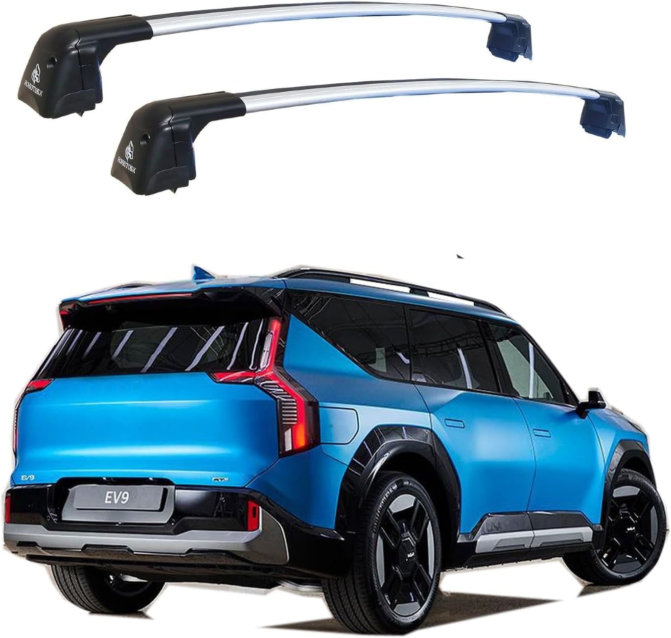 ROKIOTOEX Coyote Roof Rack Crossbars for 2024-2025 EV9 Silver Cross ...