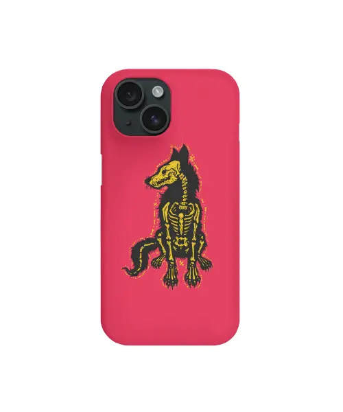 Coyote Skeleton Wild Animal Gothic Art Phone Case for iPhone 16 15 14 ...