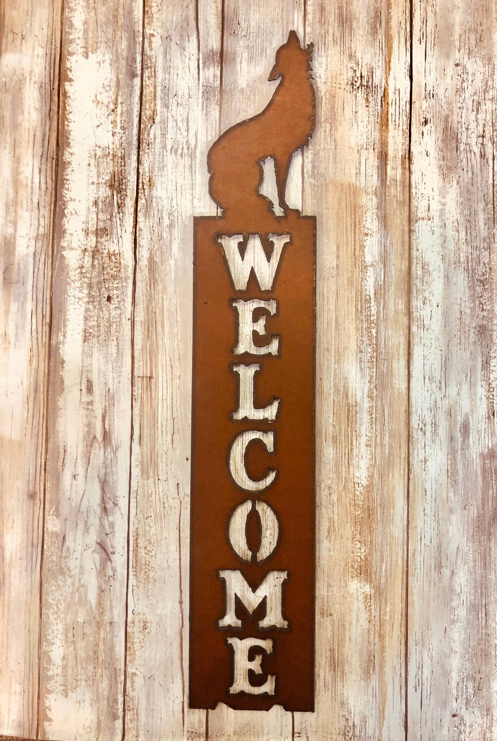 Coyote Southwestern Vertical Welcome Sign - Walmart.com