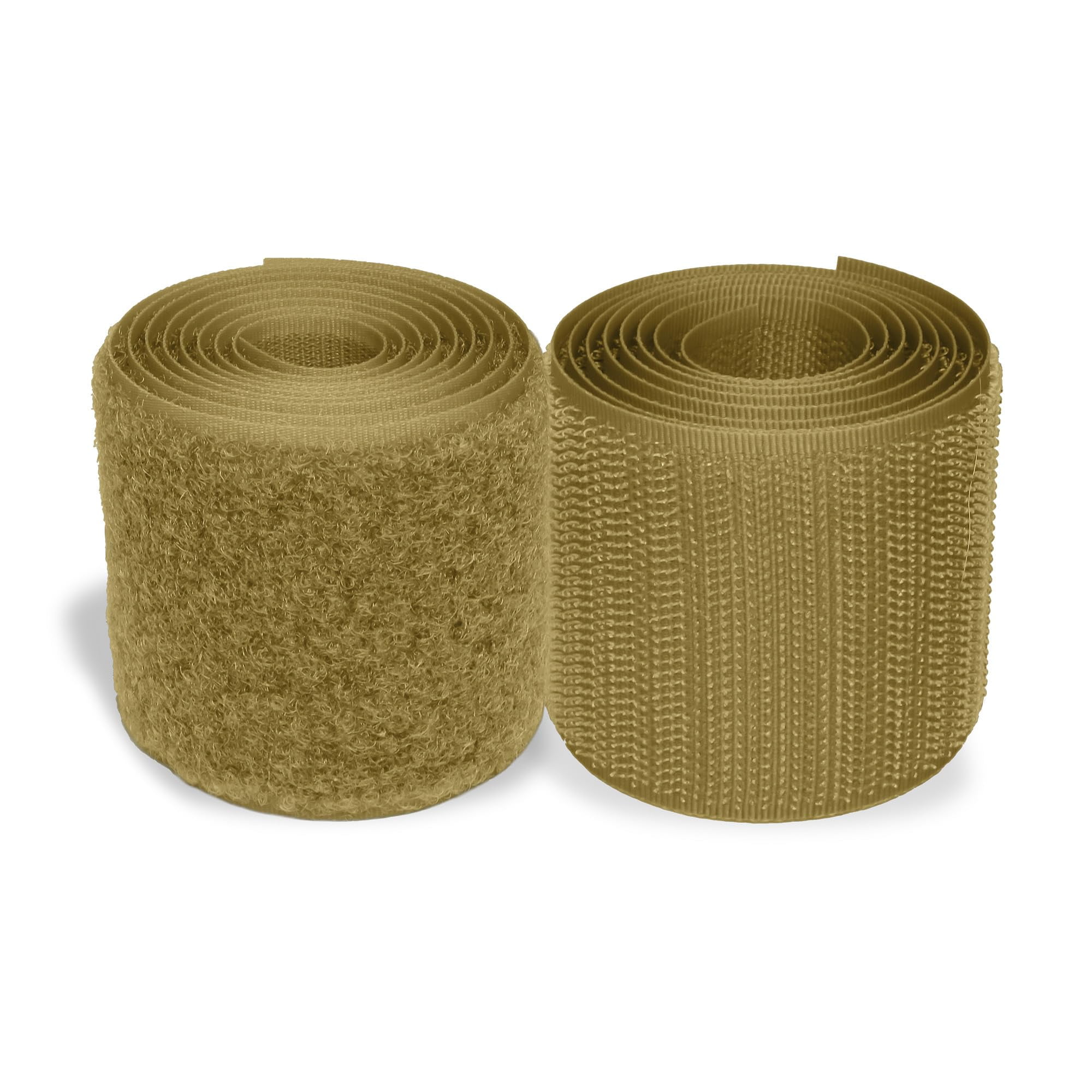 Coyote Tan Hook and Loop Tape 1 Yards Length Non-Adhesive 2 inch Width ...