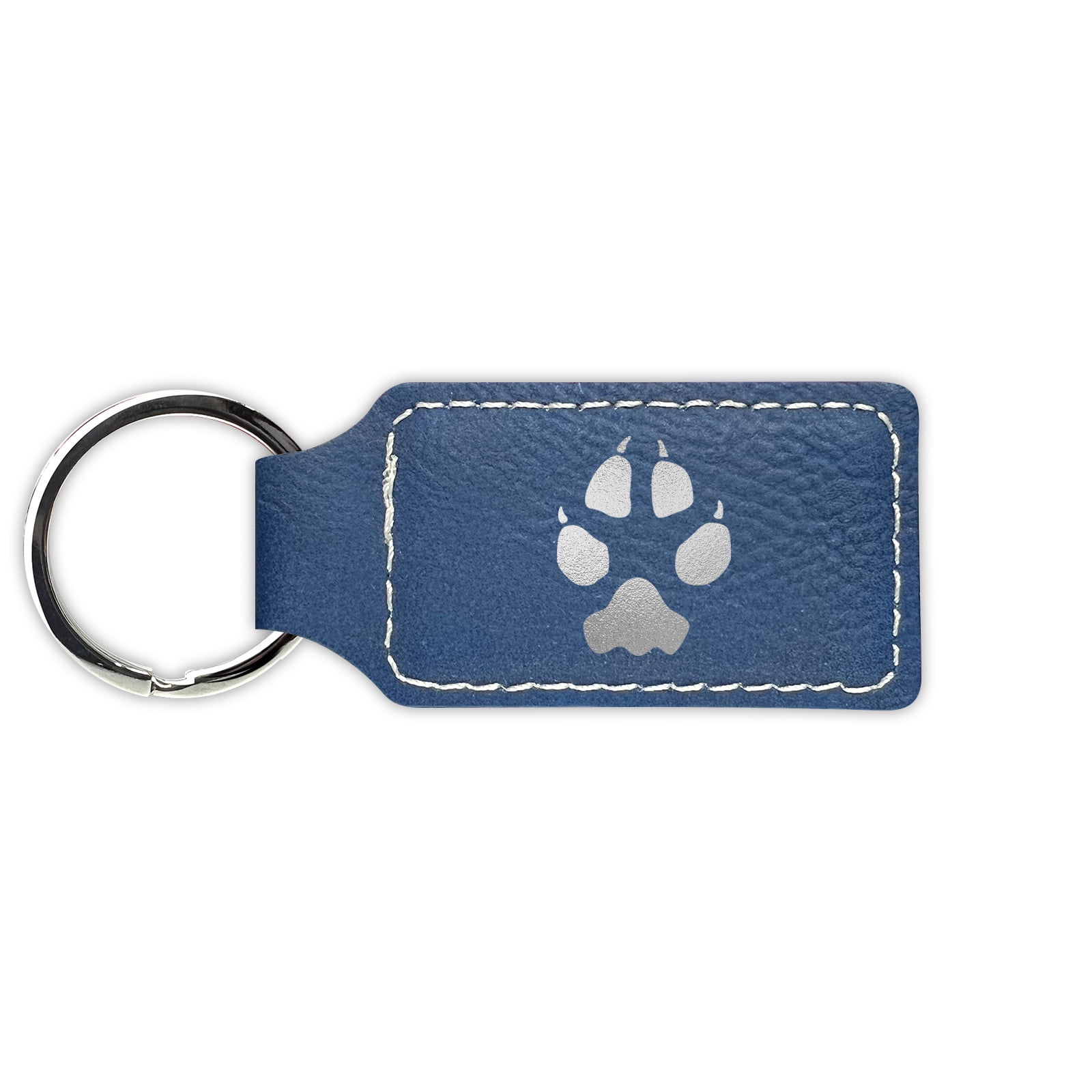 Coyote Tracks Keychain Leatherette Rectangle - Laser Engraved - Many ...