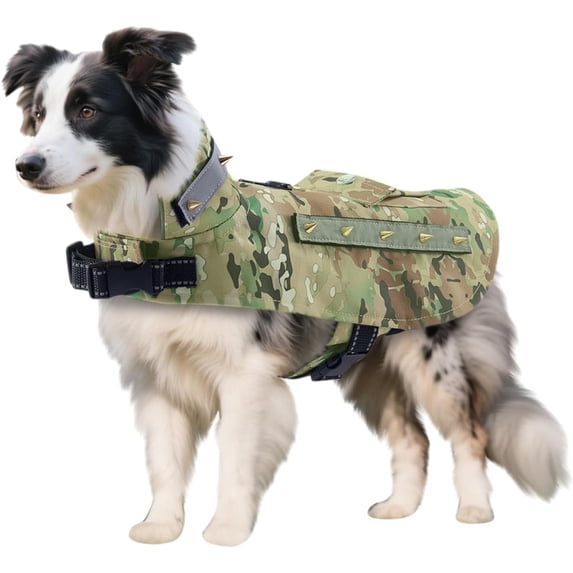 Coyote Vest for Small Dogs, Removable Spikes Hawk Predator Harness ...