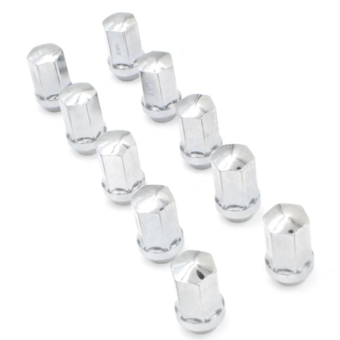 Coyote Wheel Accessories 53KX48 Lug Nut Acorn Silver Set Of 10 ...