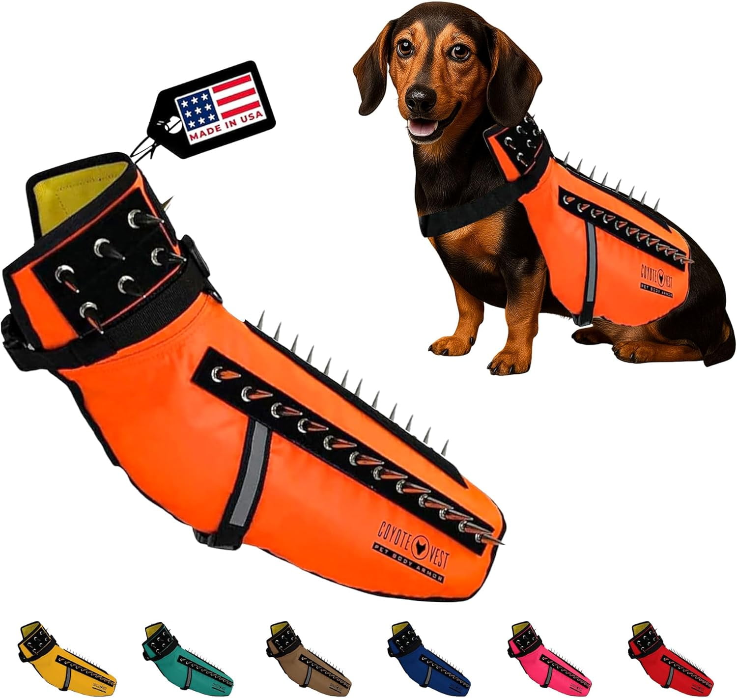 CoyoteVest Dog Harness Protection Vest, Reflective Dog Accessories with ...