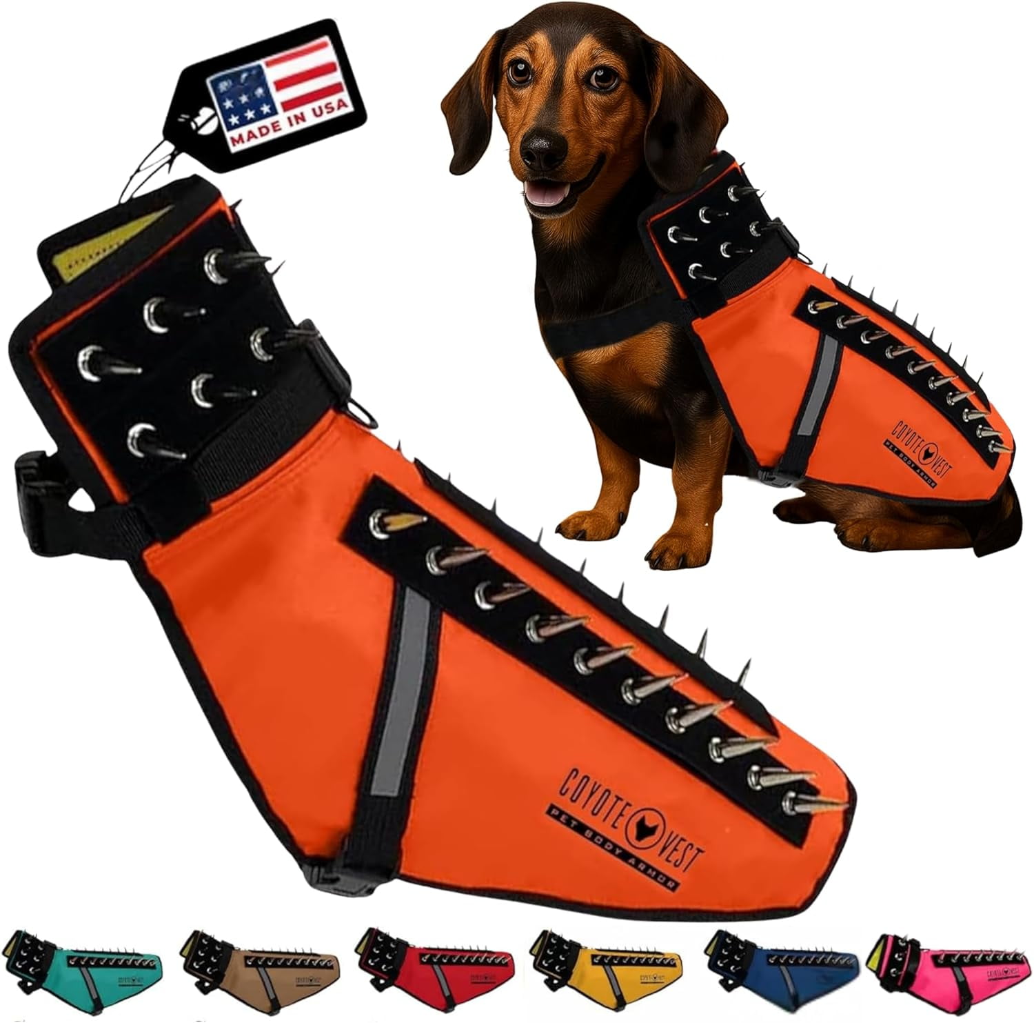 CoyoteVest Dog Harness Protection Vest, Reflective Dog Accessories with ...