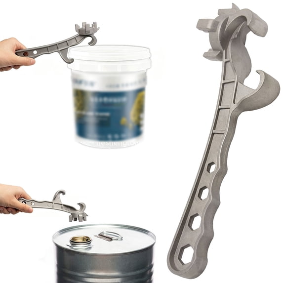 CozeLy 7-in-1 Aluminum Bung Wrench Lightweight Multi-Function Drum Bung ...