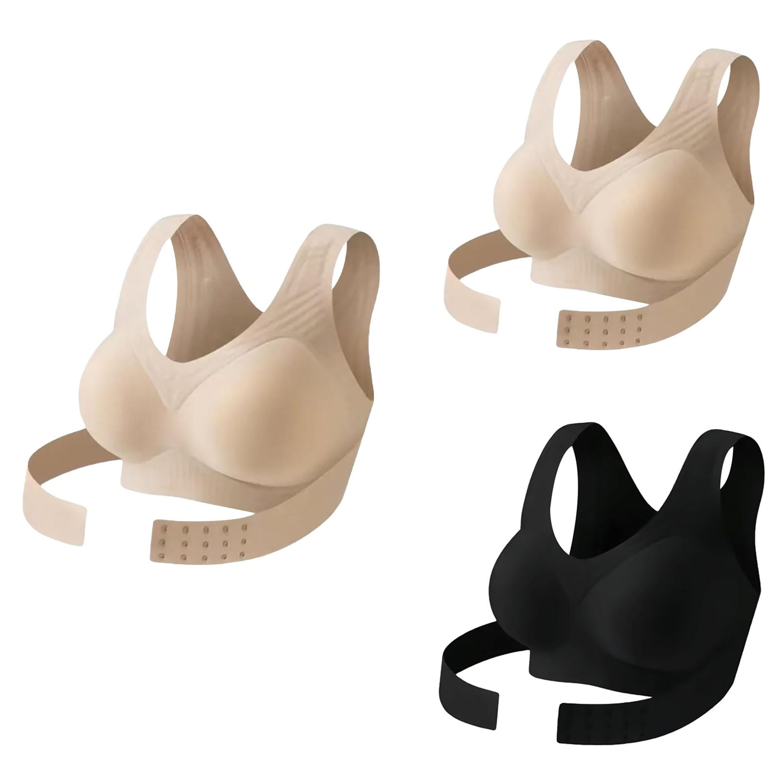 CozeLy Front Closure Posture Corrector Bra for Women Wireless ...