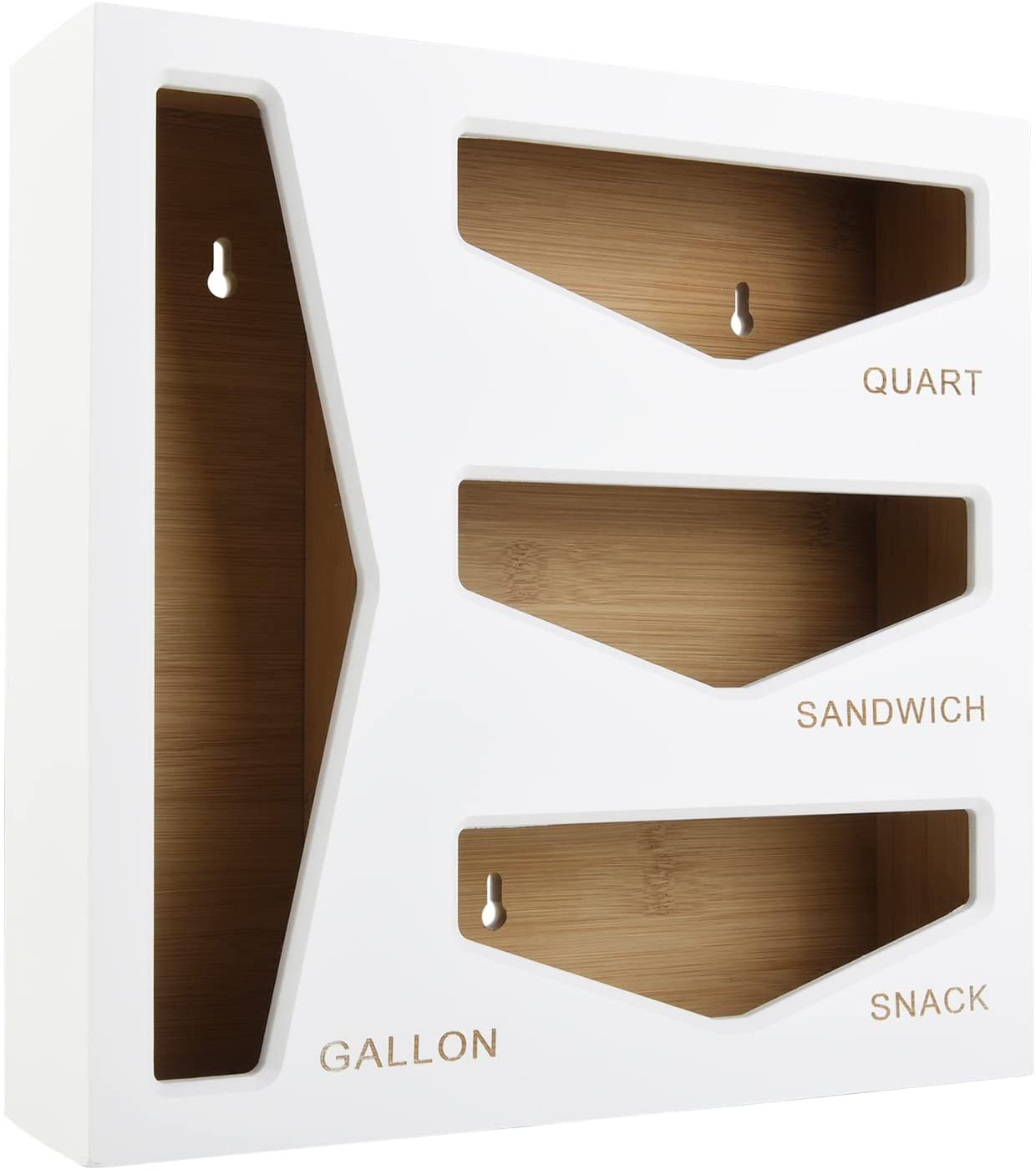 Cozee Bay Bamboo Bag Storage Organizer for Kitchen Drawer, Baggie ...