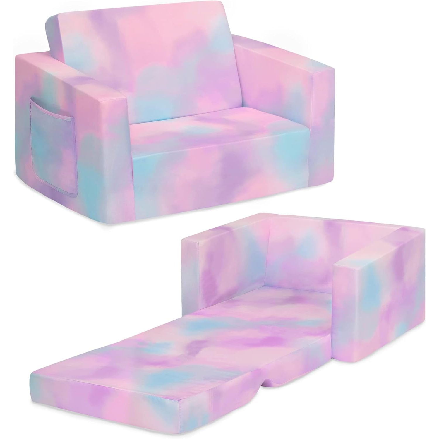 Cozee Flip-Out Chair - 2-in-1 Convertible Chair to Lounger for Kids ...