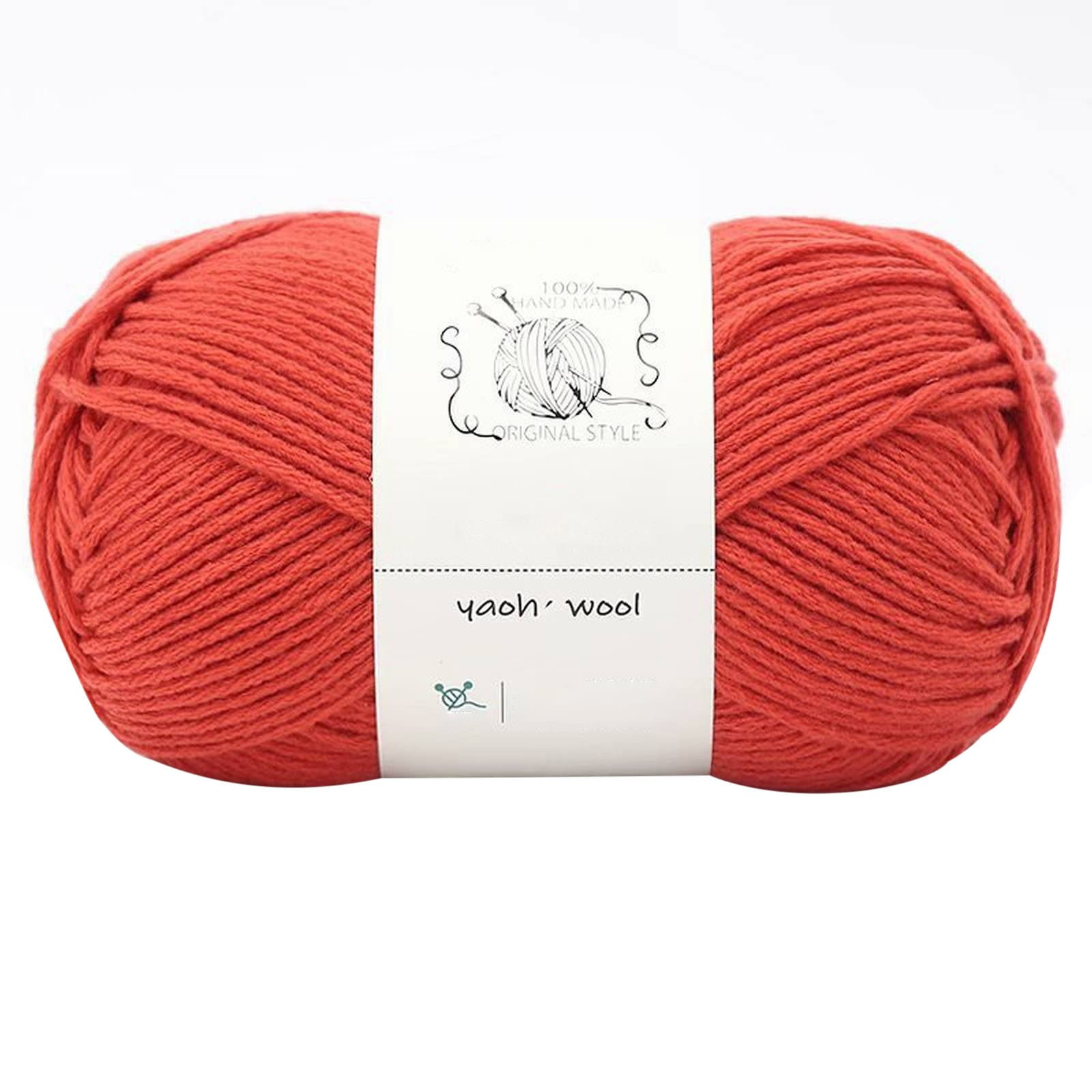 Cozeii 1PCS Hand-Woven Knitting Wool, Ultra-Soft Crochet Knitting Wool ...