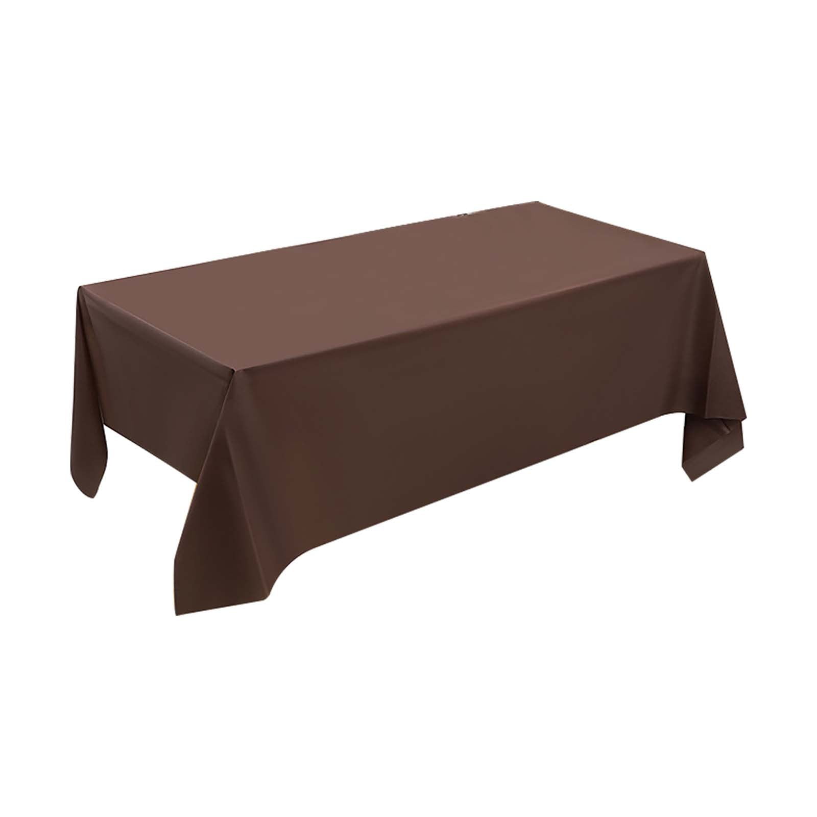 Cozeii 1PCS Premium Disposable Tablecloth 54x108in, Heavy-Duty Spill ...
