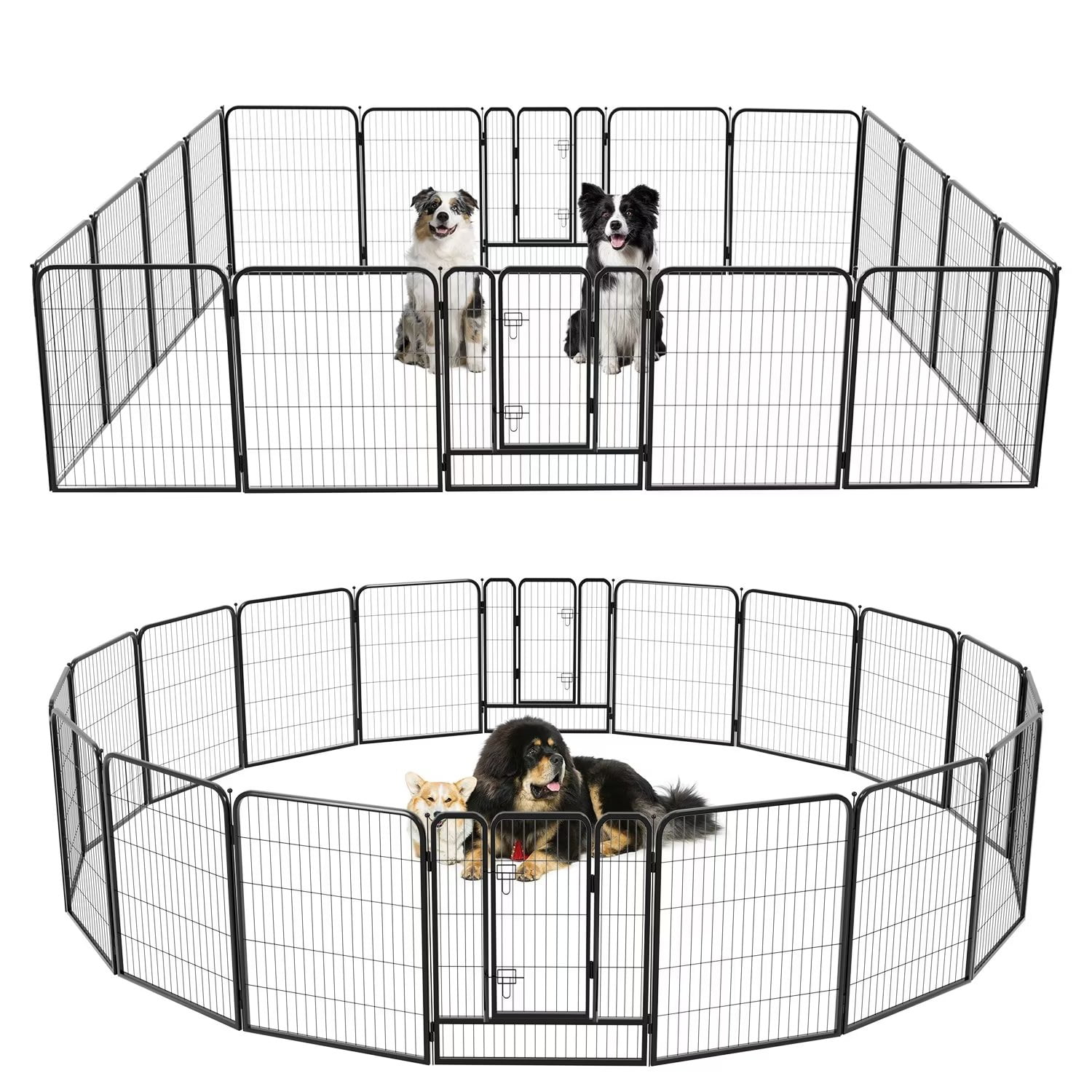 Cozgesto Dog Playpen Puppy Playpen Portable Pet Outdoor Dog Fence Run ...