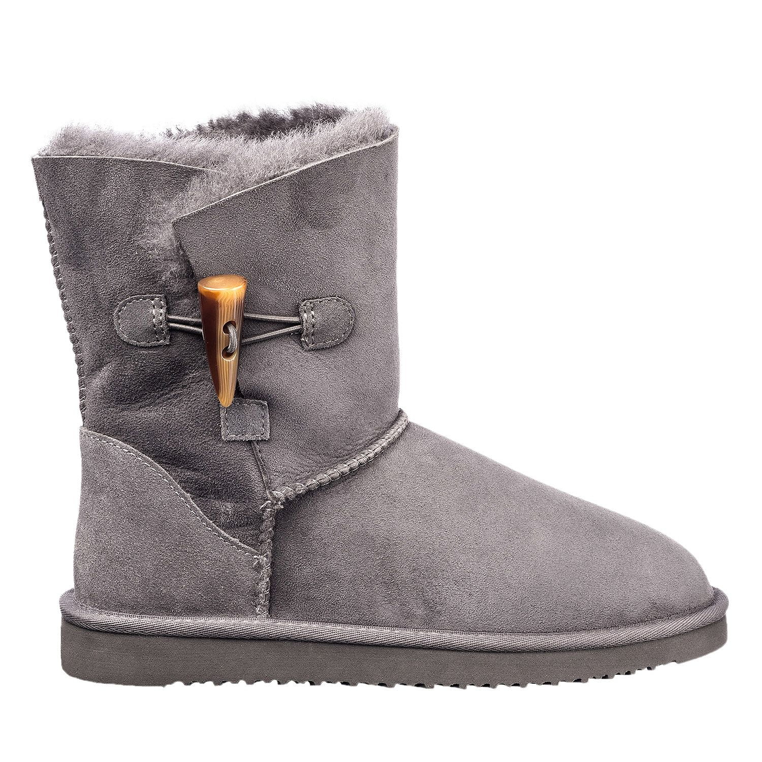 Cozie Steps Women's 100% Genuine Australian Sheepskin Toggle Short Boot ...
