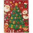 Coziest Blanket Decorative Blanket, Tree and Gingerbread Reindeer Candy ...