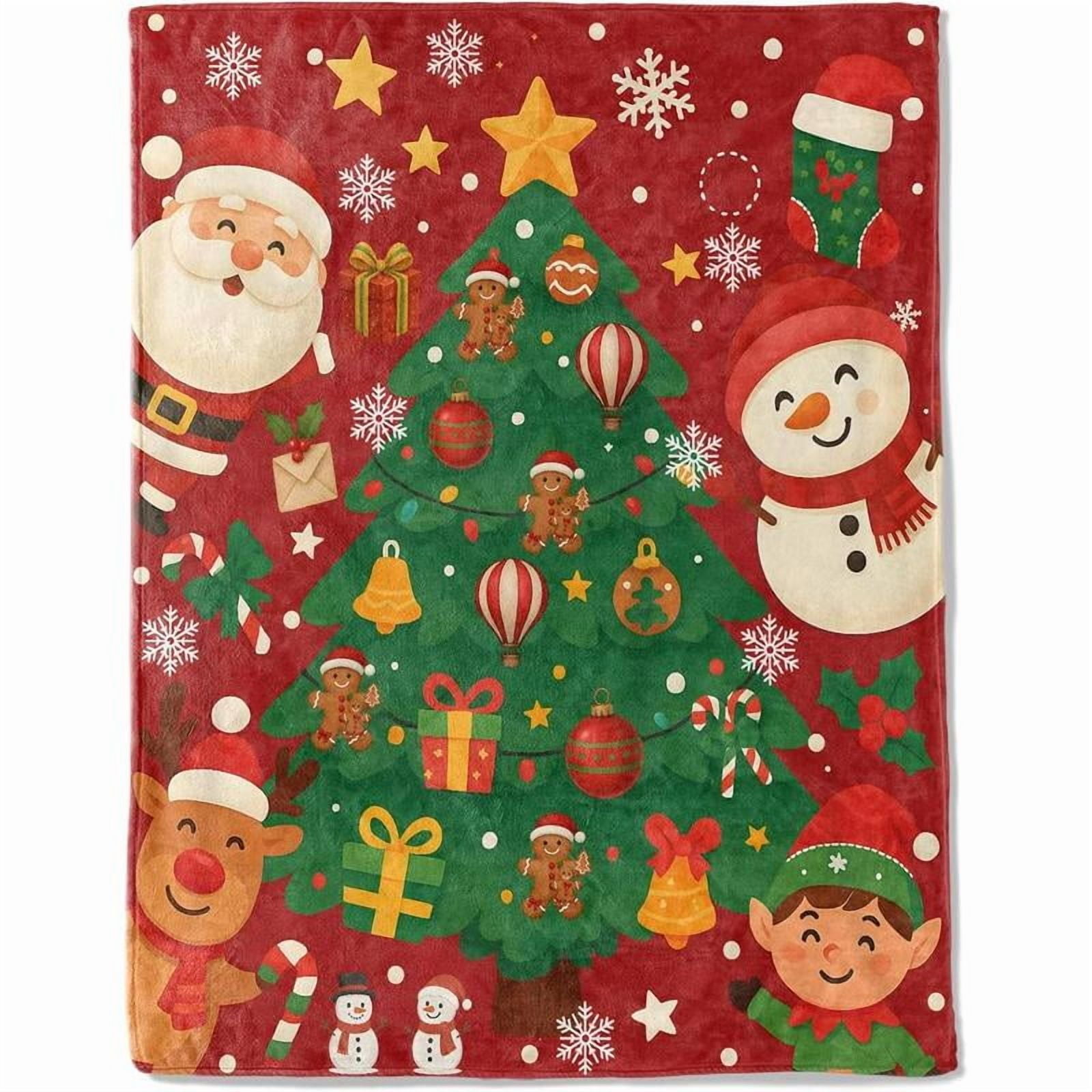 Coziest Christmas Blanket Christmas Decorative Blanket, Tree and ...