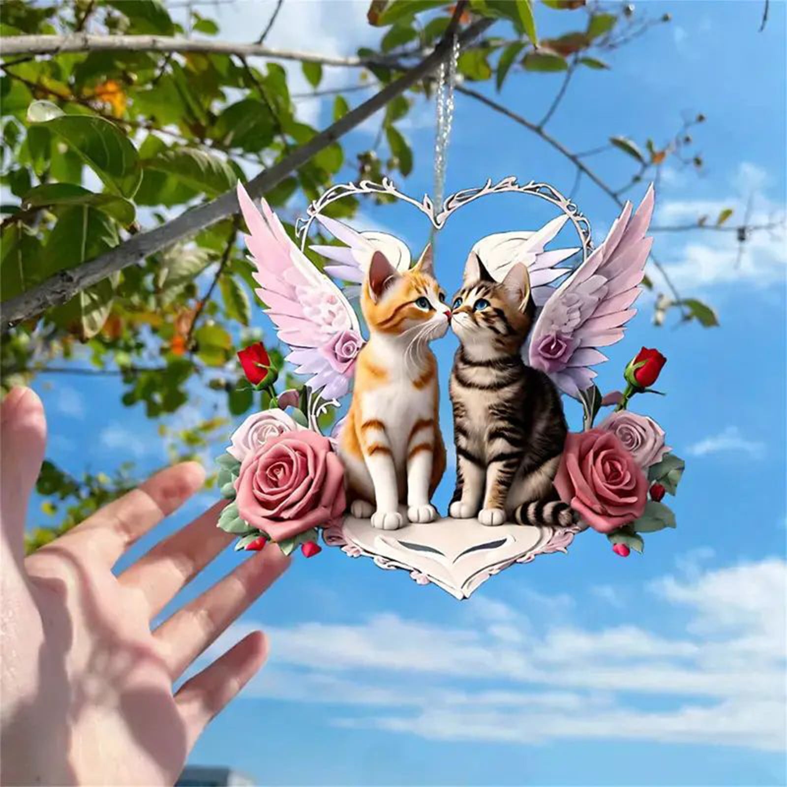 Cozilinen Acrylic Flat Car Pendant Hanging Decor for Vehicle Interior ...