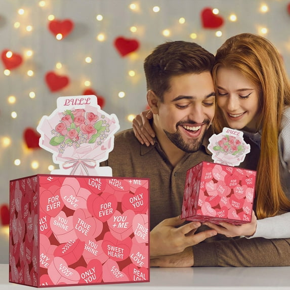Cozilinen Valentine's Day Surprise Cash Gift Box, Creative Money Drawer ...
