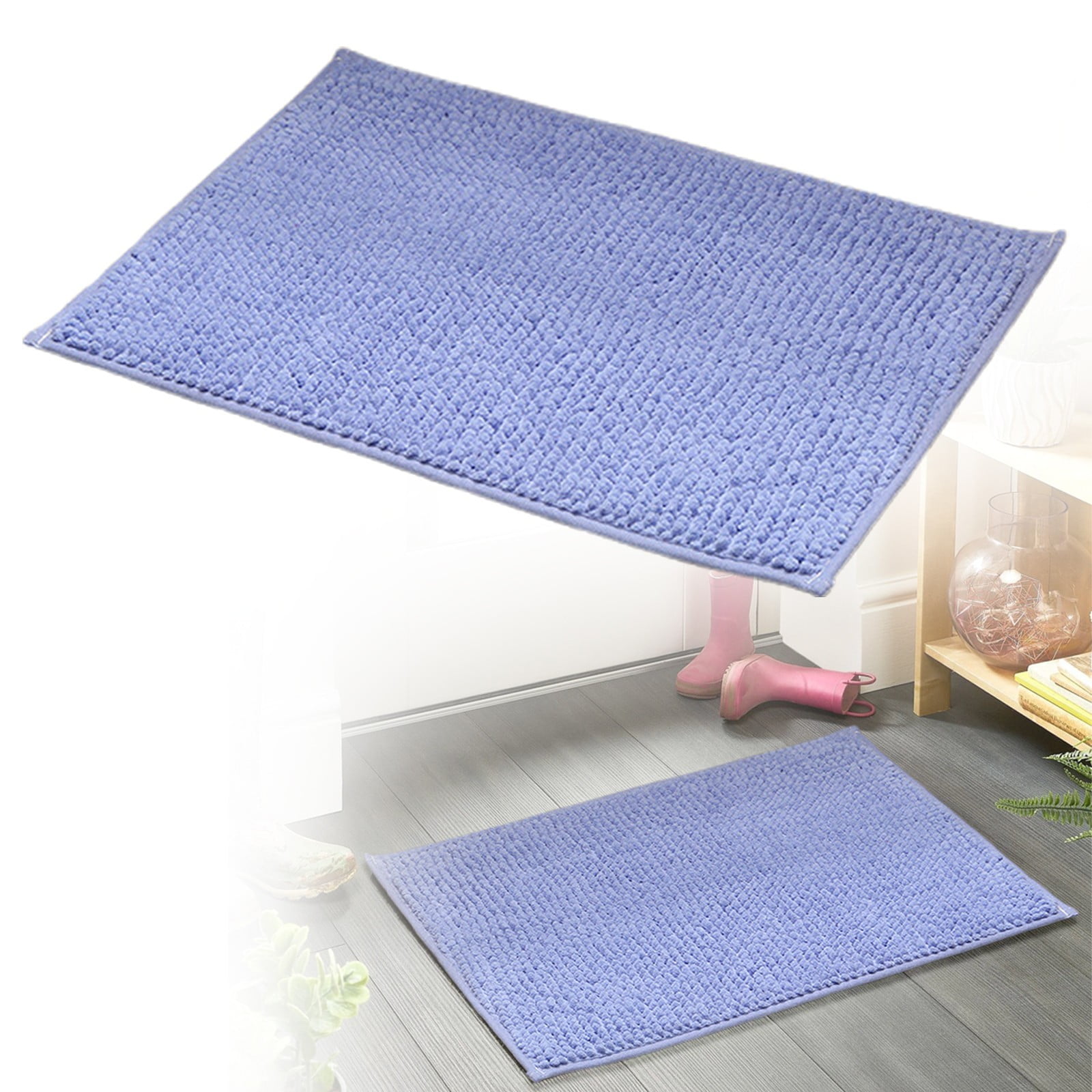 Cozival Non-Slip Absorbent Floor Mat - Soft Living Room, Bedroom & Bay ...