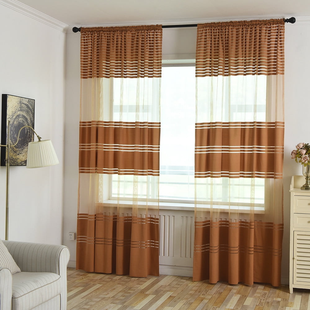 Cozival Voile Window Curtain, Sheer Curtain Panel - Voile Tulle Window Drape, 1-Panel Elegant ...