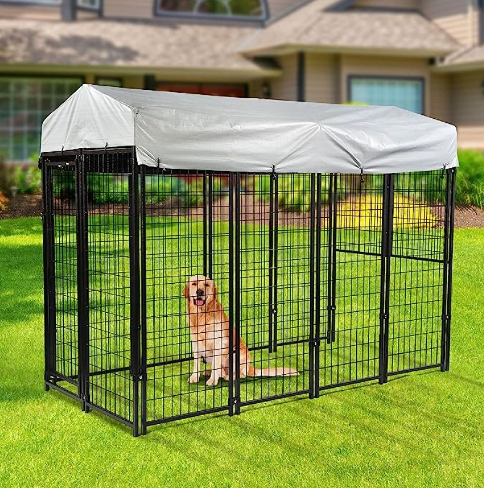 Coziwow 7'x 3'x 6' Outdoor Dog Kennel Playpen: Small to Large Enclosed ...