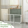 "Coziwow Large Freestanding Wood Pet Gate, 38""-71"" Sturdy Dog Gate ...