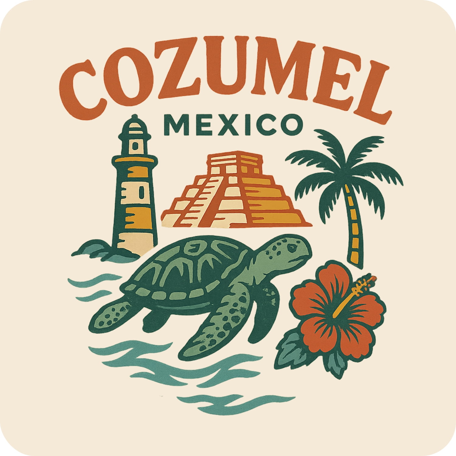 Cozumel MEXICO Keepsakes Souvenir Vinyl Sticker – Destination Travel ...