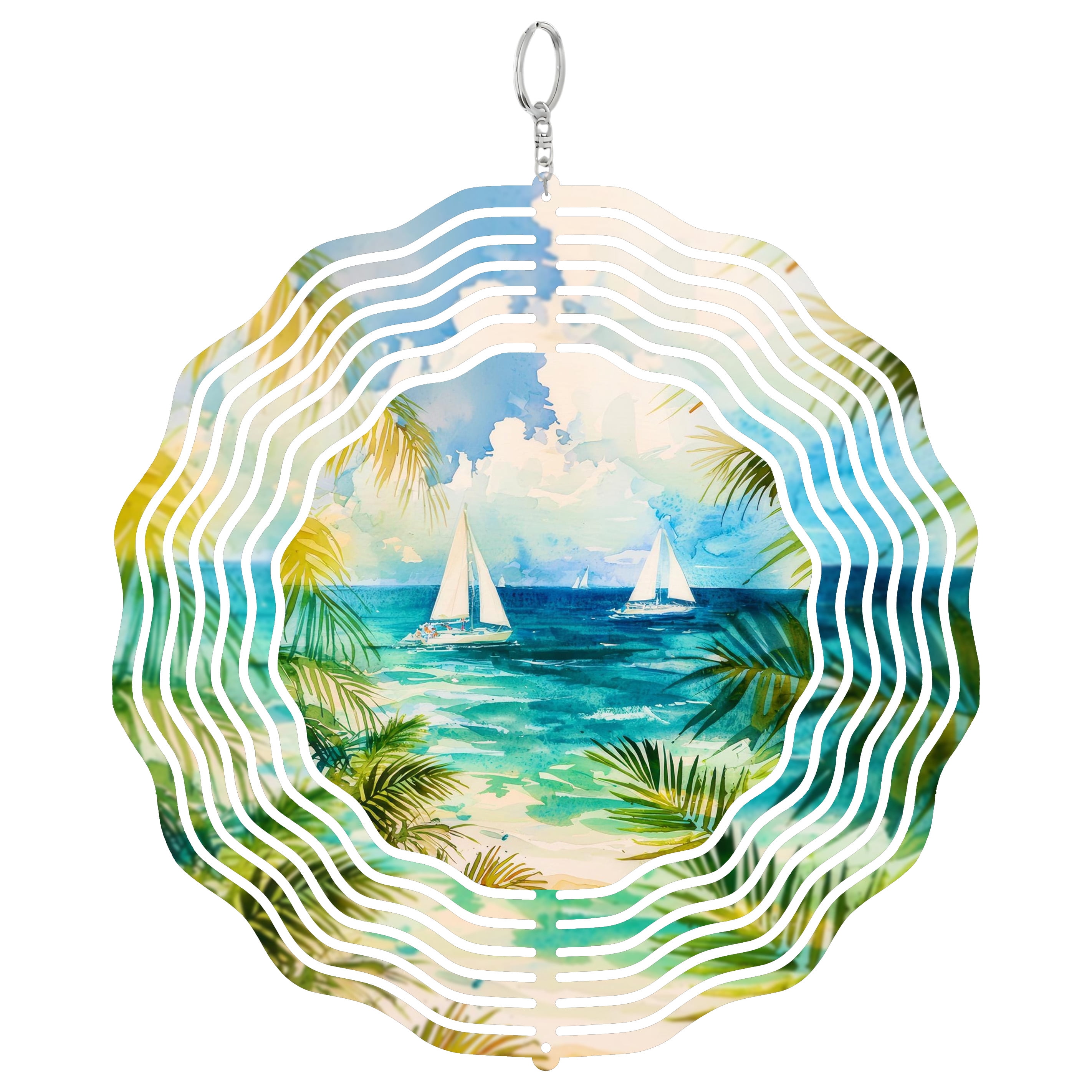 Cozumel Mexico Coral Reef 3D Wind Spinner Metal Hanging Sculpture ...