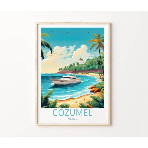 Cozumel Mexico Island Travel Wall Decor Home Decor - Walmart.com