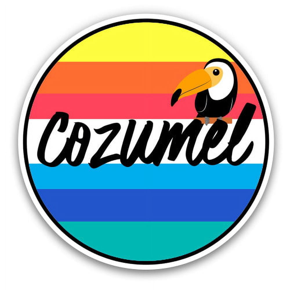 Cozumel Mexico Travel Tropical - 12" Vinyl Sticker Waterproof Decal ...