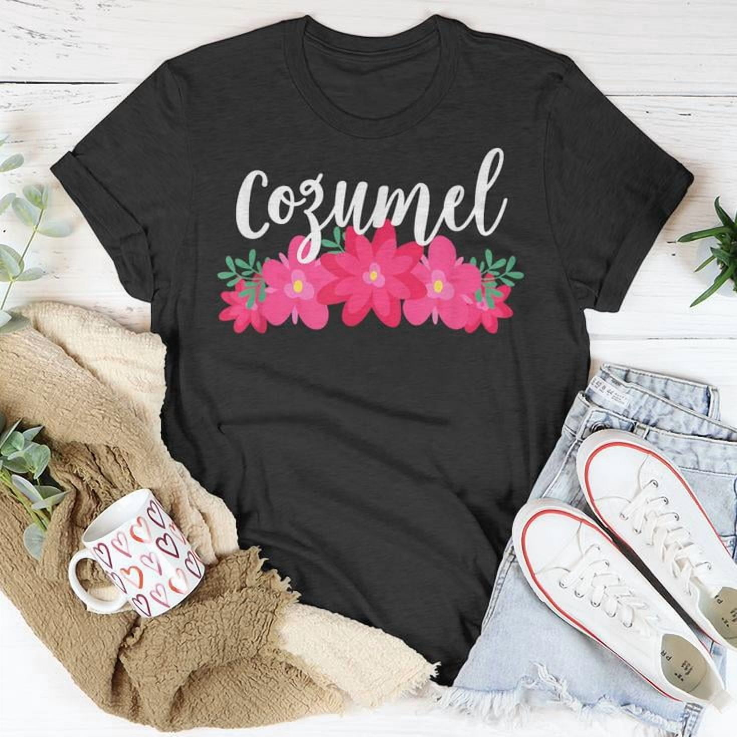 Cozumel Mexico Tropical Vacation Graphic Cotton Tee Unisex Adult Casual ...