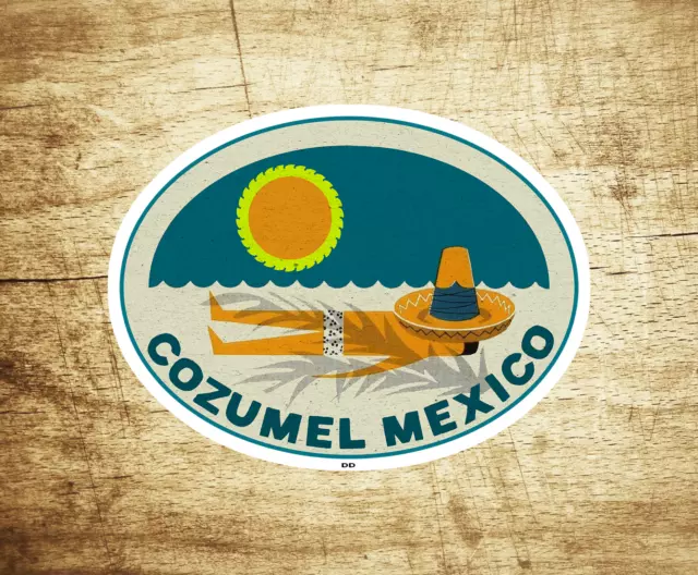 Cozumel Mexico Vintage Travel Sticker Decal Laptop Bumper Phone Decal ...