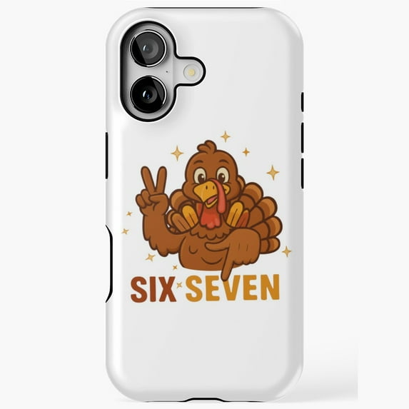 Cozy 67 Turkey Humor Funny Six Seven Holiday Case for iPhone 17 through ...