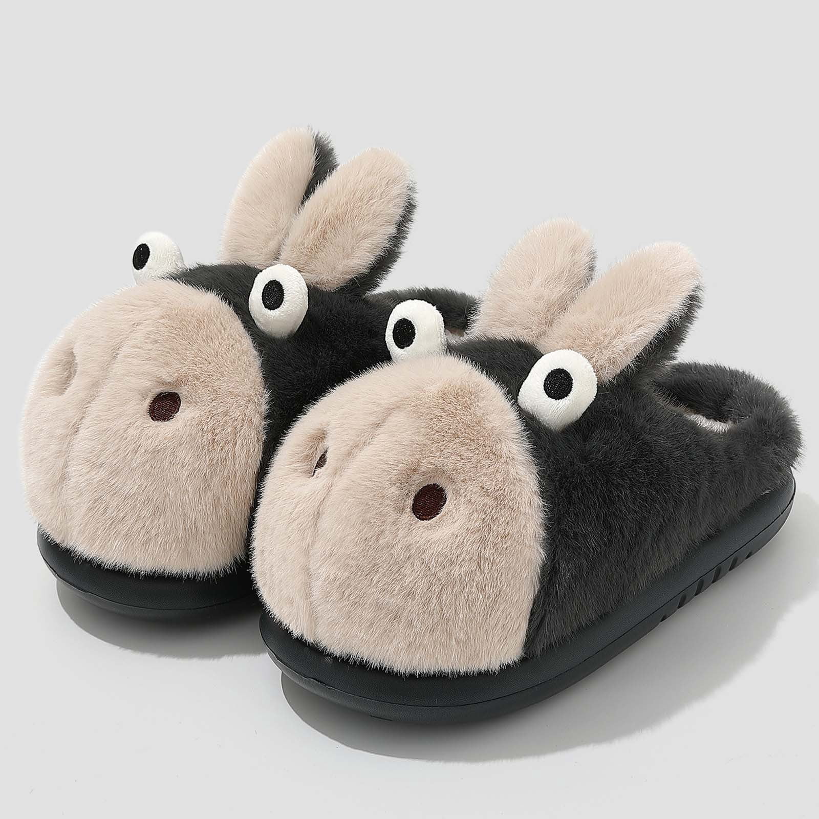 Cozy Animal Slippers Gift For Women Men Christmas Donkey Design Funny ...
