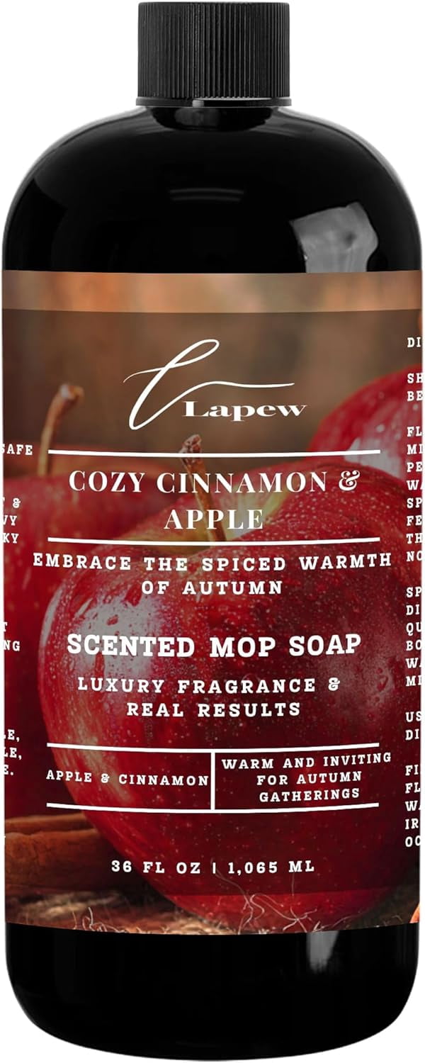 Cozy Apple & Cinnamon Scented Mop Soap Concentrate 36 oz | Premium ...