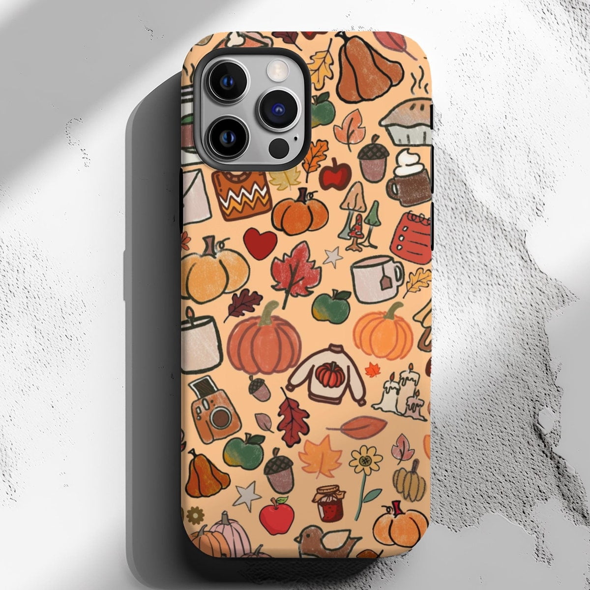 Cozy Autumn Collage Scrapbook Phone Case with iPhone 17 to 11 Pro Max ...
