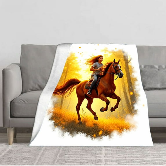 Cozy Autumn Flannel Blanket - Soft Warm and Durable with Vibrant Leaf ...