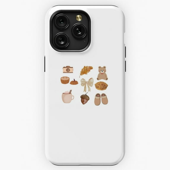 Cozy Autumn Stickers Cute Fall Pack iPhone Case 17 through 11 Pro Max ...