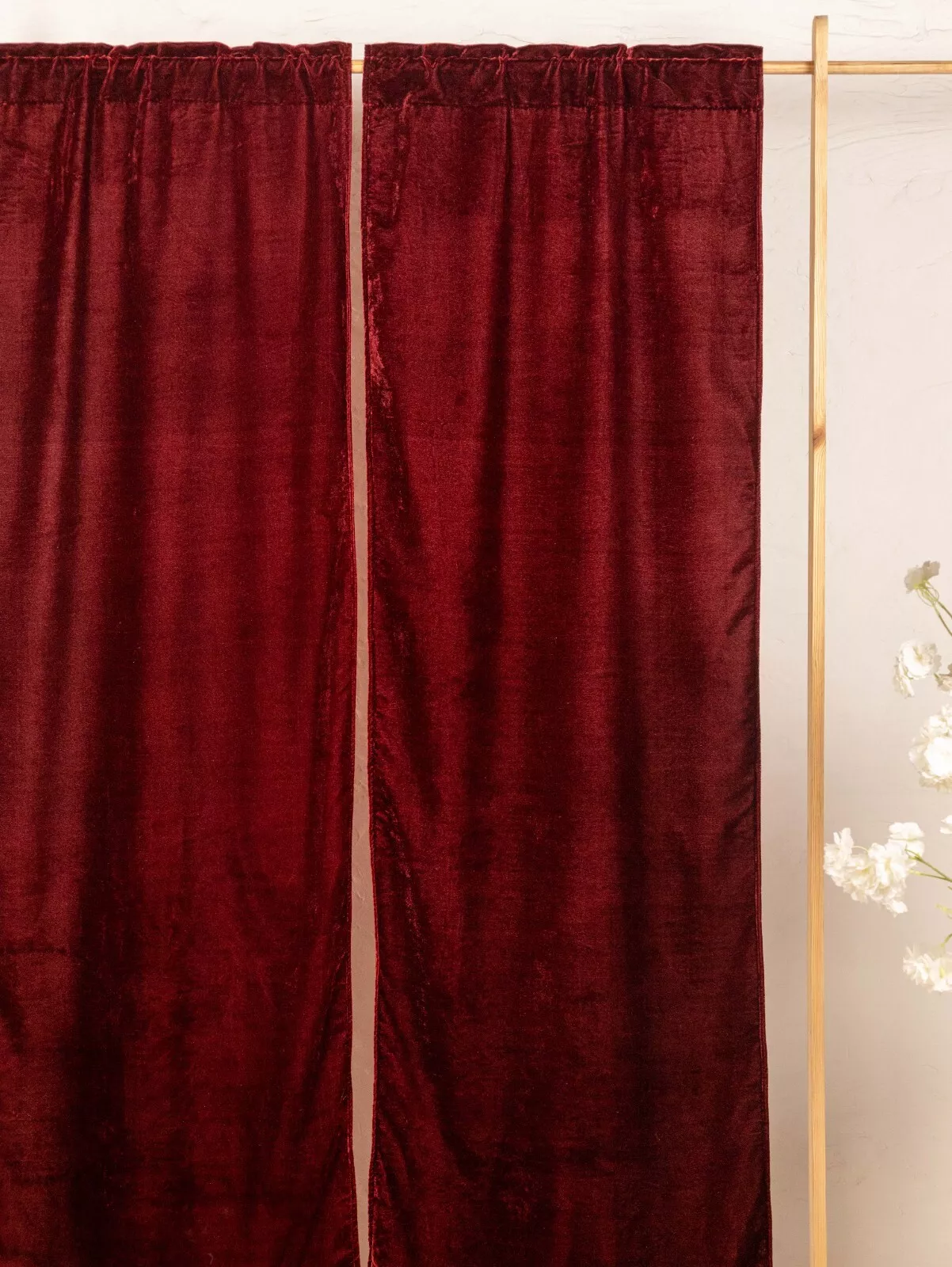 Cozy Boho Curtain Fully Blackout Velvet Curtain for Living Room Door ...